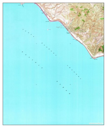 Usa Timeless Maps Pitas Point California Editorial Stock Photo - Stock ...