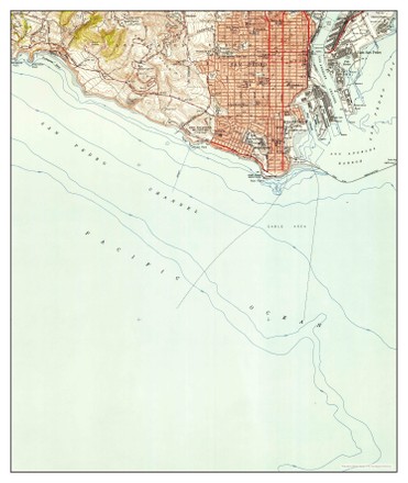 Usa Timeless Maps San Pedro California Editorial Stock Photo - Stock ...