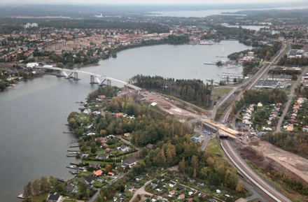 Construction Motala Bridge Editorial Stock Photo - Stock Image ...