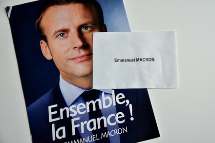 This Photo Illustration Emmanuel Macrons Ballot Editorial Stock Photo ...