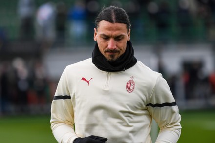 Milans Zlatan Ibrahimovic Portrait During Warm Editorial Stock Photo ...