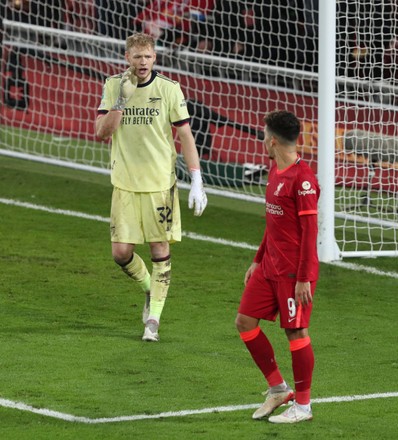Arsenal Goalkeeper Aaron Ramsdale Has Word Editorial Stock Photo ...