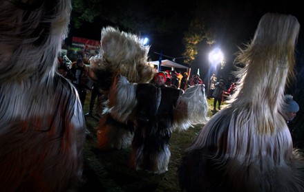 Costumed People Socalled Kukeri Mask Dancers Editorial Stock Photo ...