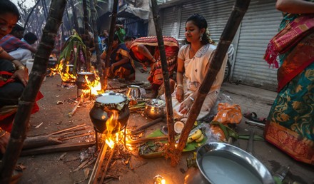 Women Cook Pongal Traditional Rice Dish Editorial Stock Photo - Stock ...