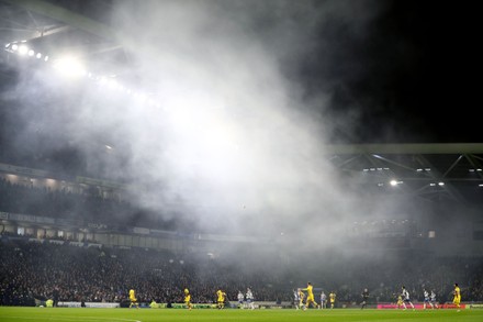 Smoke Seen Across Pitch Match Starts Editorial Stock Photo - Stock ...
