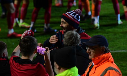 Marcus Garnham Goalkeeper Needham Market Celebrates Editorial Stock ...