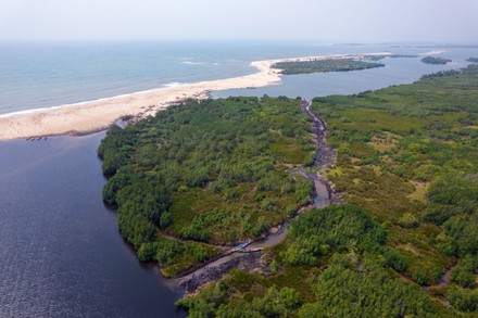 Sandbar Caused By Huge Storm That Editorial Stock Photo - Stock Image ...
