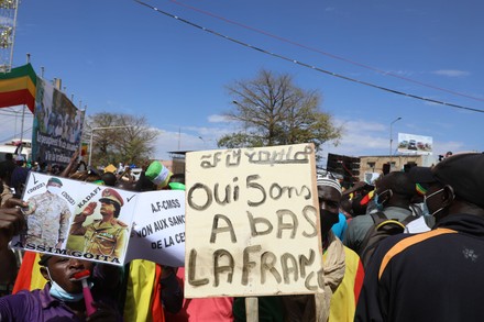 Malians Protest Against Economic Community West Editorial Stock Photo ...