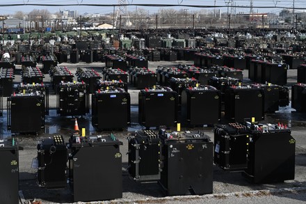 Battery Storage Units Con Edison Astoria Editorial Stock Photo - Stock ...