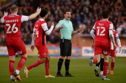 Referee Craig Hicks Pointing Directing Signalling Editorial Stock Photo ...