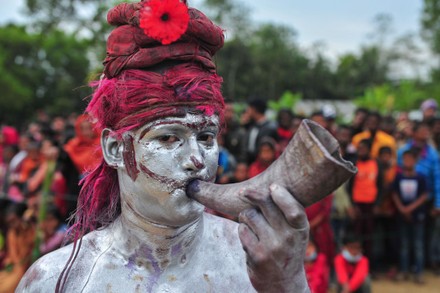 Devotee Performs During Charak Puja Festival Editorial Stock Photo ...