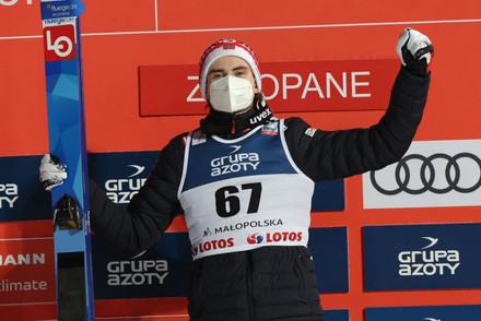 Winner Marius Lindvik Norway Celebrates On Editorial Stock Photo ...
