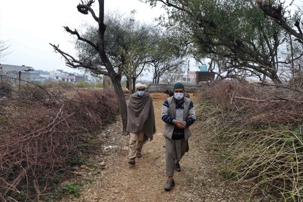 Gujjar Men Walk Outside Their Residence Editorial Stock Photo - Stock ...
