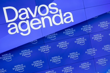 Logo World Economic Forum Wef Pictured Editorial Stock Photo - Stock ...