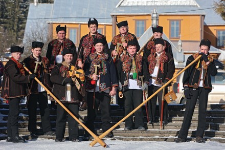 Musicians Pictured During Hutsul Koliada 2022 Editorial Stock Photo ...