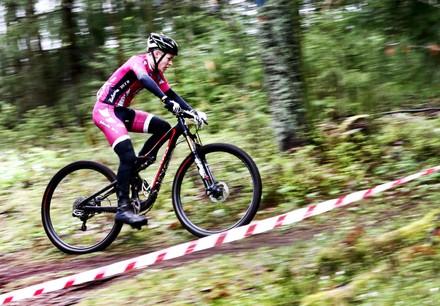 Mountain Biking Competition Forest Editorial Stock Photo - Stock Image ...