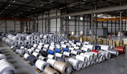 STEEL COILS WHICH COME TATA IJMUIDEN Editorial Stock Photo - Stock ...