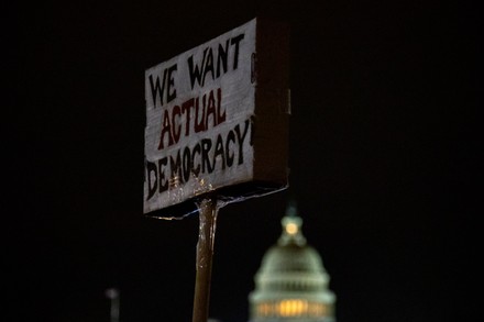 Demonstrators Hold Rally Support Voting Rights Editorial Stock Photo ...