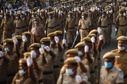 Tamil Nadu State Police Personnel Take Editorial Stock Photo - Stock ...