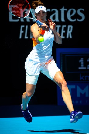 French Alize Cornet Pictured Action During Editorial Stock Photo ...