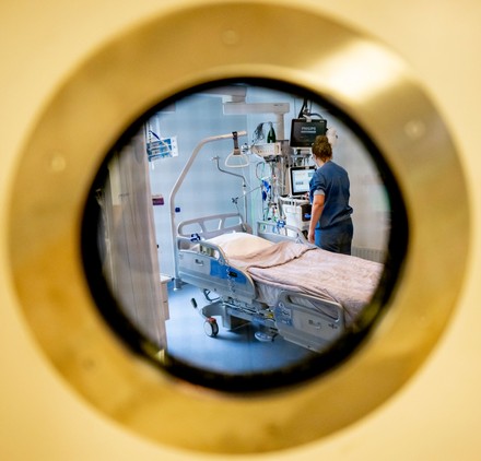 Nurses On Empty Ic Unit Covidic Editorial Stock Photo - Stock Image ...