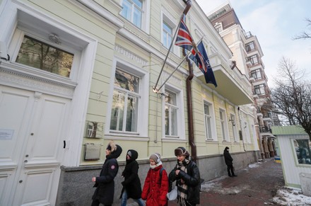 People Walk Past British Embassy Kiev Editorial Stock Photo - Stock ...