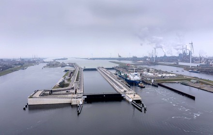 General View Ijmuiden Sea Lock Ijmuiden Editorial Stock Photo - Stock ...