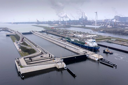 General View Ijmuiden Sea Lock Ijmuiden Editorial Stock Photo - Stock ...