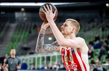 Nathan Wolters Crvena Zvezda During Basketball Editorial Stock Photo ...