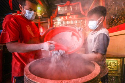 Workers Lift Ashes During Ash Sifting Editorial Stock Photo - Stock ...