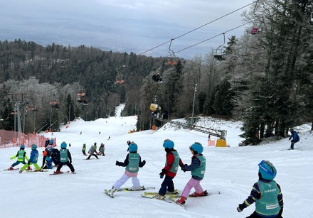 People Ski Small Ski Resort Sljeme Editorial Stock Photo - Stock Image ...