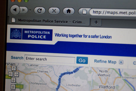 Screenshots New Crime Mapping Website Editorial Stock Photo - Stock ...