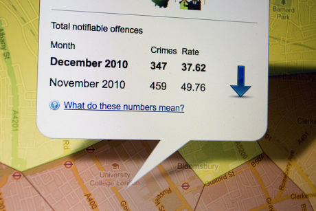 Screenshots New Crime Mapping Website Editorial Stock Photo - Stock ...