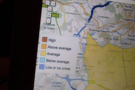 Screenshots New Crime Mapping Website Editorial Stock Photo - Stock ...