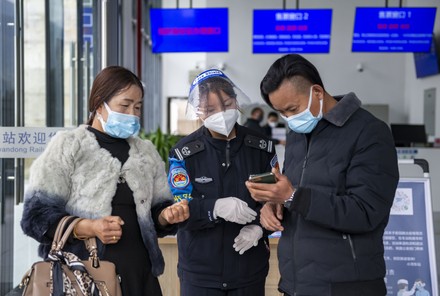 Passenger Shows His Healthtracking Code On Editorial Stock Photo ...