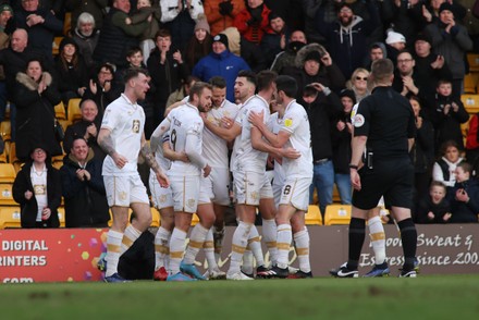 Goal 10 Port Vale Players Celebrate Editorial Stock Photo - Stock Image ...