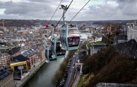 Cable Car Pictured City Namur Capital Editorial Stock Photo - Stock ...