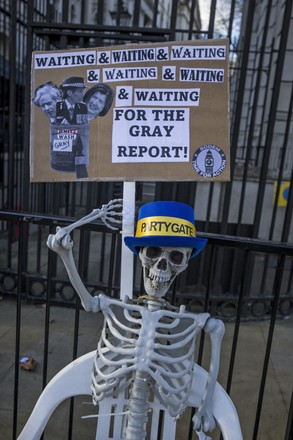 Skeleton Having Party While Waiting Gray Editorial Stock Photo - Stock ...