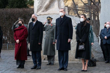 King Felipe VI of Spain visits Austria, Vienna - 31 Jan 2022 Stock ...