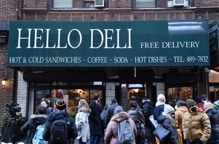 Exterior View Hello Deli New York Editorial Stock Photo - Stock Image ...