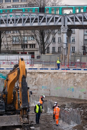 Construction Rainwater Storage Basin Austerlitz Presentation Editorial ...