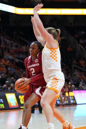 Rylee Langerman 11 Arkansas Razorbacks Drives Editorial Stock Photo ...