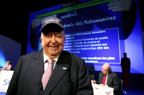 Sodexo Founder Chairman Pierre Bellon During Editorial Stock Photo ...