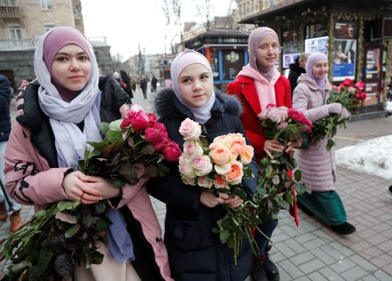 __COUNT__ World Hijab Day marked in Ukraine, Kiev - 01 Feb 2022 Stock ...