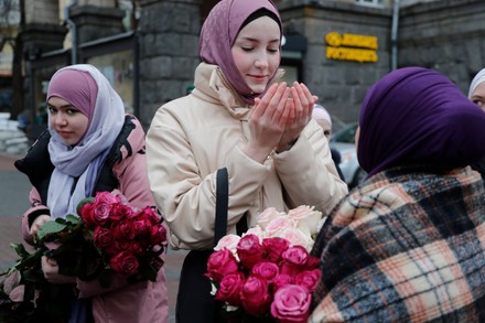 __COUNT__ World Hijab Day marked in Ukraine, Kiev - 01 Feb 2022 Stock ...