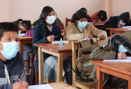 Bolivian schoolchildren return to class, El Alto, Bolivia - 01 Feb 2022 ...
