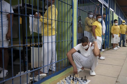Inmate Plays Chess Alone Outside Cells Editorial Stock Photo - Stock ...