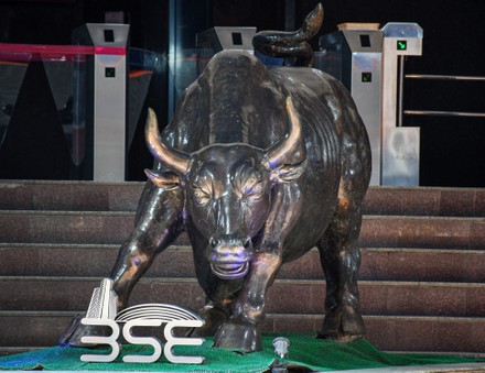 Statue Bull Seen Entrance Bombay Stock Editorial Stock Photo - Stock ...