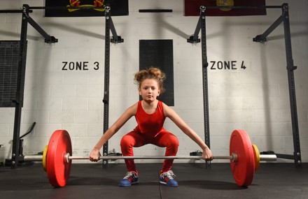 Nineyearold Girl Has Become Threetime National - Foto de stock de ...