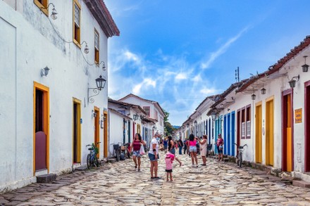 Portuguese Colonial Style Architecture Houses Buildings Editorial Stock ...